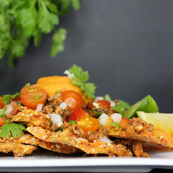 Raw Vegan Nachos with Zucchini Nacho Cheese | Amanda Nicole Smith