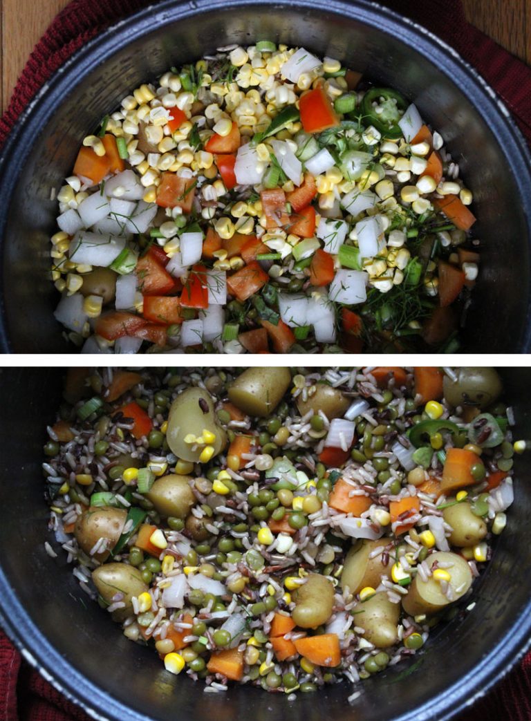 Country Rice, Veggies & Chia Seed Gravy | Amanda Nicole Smith